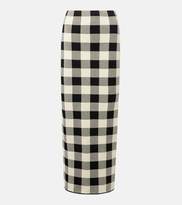 Posse Pippa Checked Maxi Skirt - Multicoloured