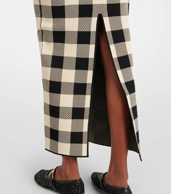 Posse Pippa Checked Maxi Skirt - Multicoloured