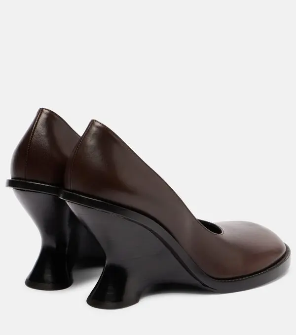 Dries Van Noten 95 Leather Wedges