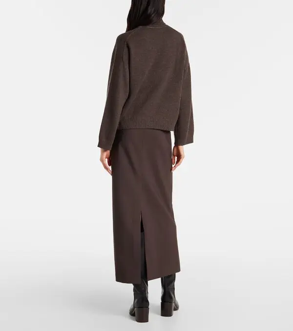 Brunello Cucinelli Monili Cashmere Turtleneck Sweater