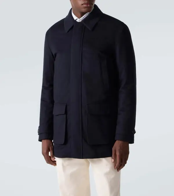 TOD'S Technical Virgin Wool Coat