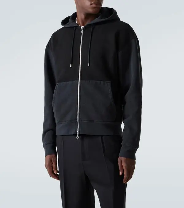Our Legacy Rascal Cotton Fleece Zip-up Hoodie - Black