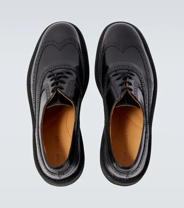 Our Legacy Brogue Parade Leather Derby Shoes