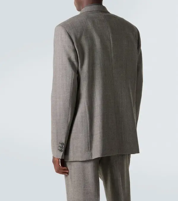 Our Legacy Ceremony Herringbone Virgin Wool Blazer