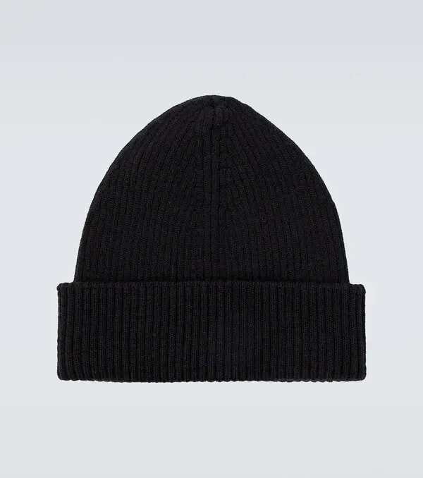Our Legacy Ribbed-knit Wool Beanie - Black