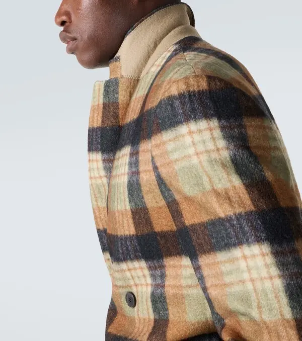 Dries Van Noten Checked Wool Blazer