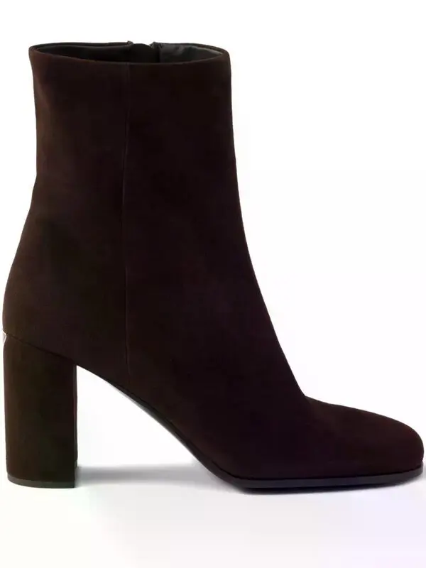 Prada 85mm Suede Block-heel Boots