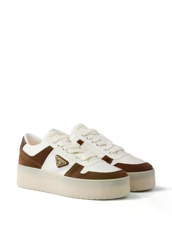Prada Downtown Platform Sneakers - Brown