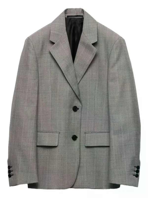 Prada Checked Notched-lapel Blazer
