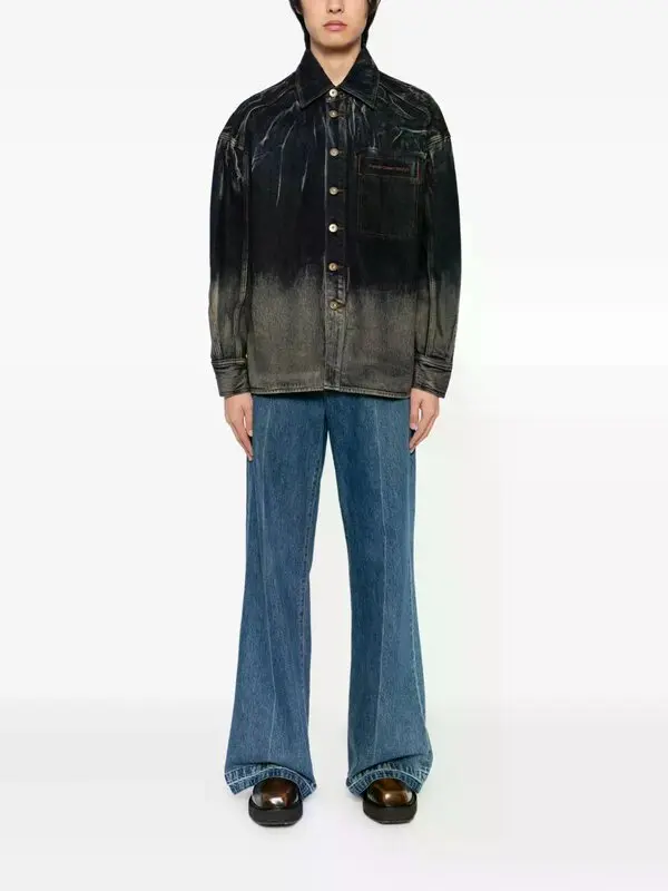 FENG CHEN WANG Gradient Denim Jacket