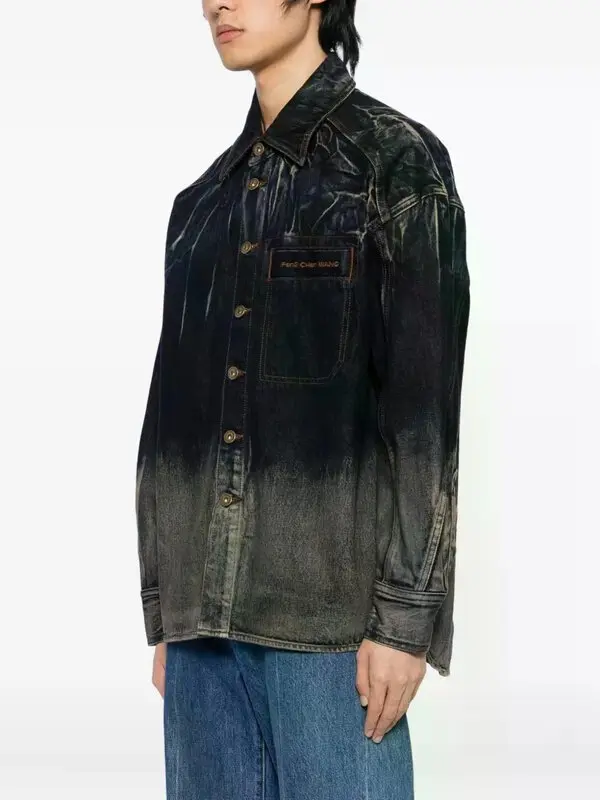 FENG CHEN WANG Gradient Denim Jacket