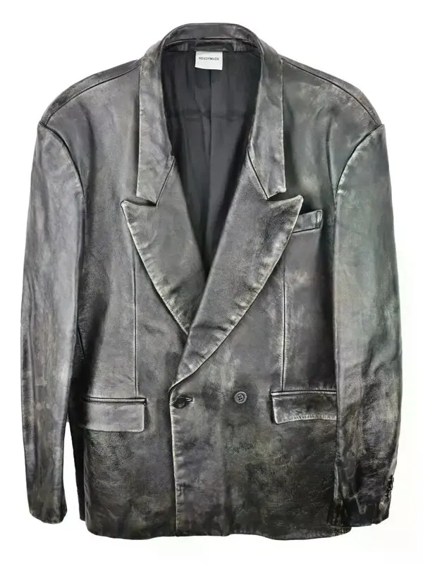 Readymade Double-breasted Leather Jacket