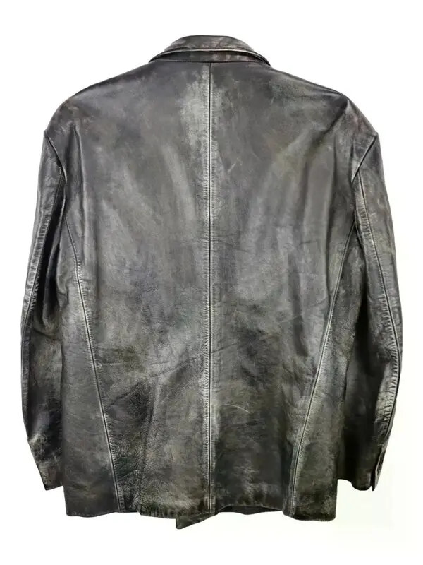 Readymade Double-breasted Leather Jacket