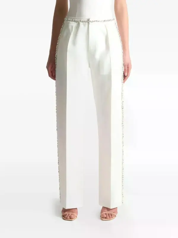 Manière De Voir Patricia Pleated Trousers - White