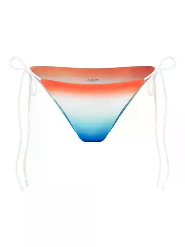 Casablanca Ombre Tie-side Bikini Bottom - White