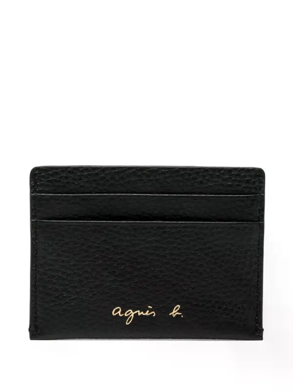 AGNÈS B. Leather Cardholder - Black