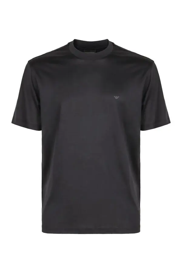 Emporio Armani Cotton Crew-neck T-shirt - Blue