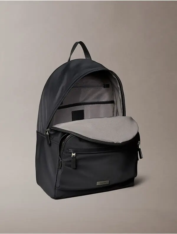 Calvin Klein Matte Nylon Backpack - Black