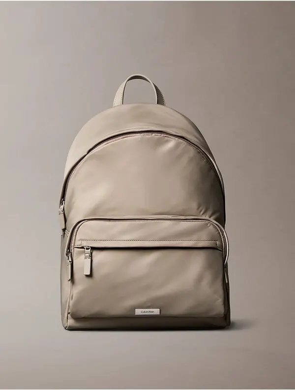 Calvin Klein Matte Nylon Backpack - Desert Taupe