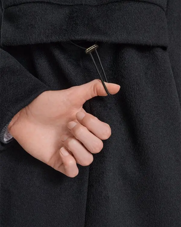 Cole Haan Single Breasted Notch Collar Coat - Black