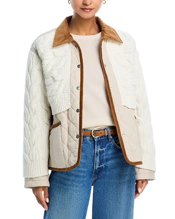 Rag & Bone Ivy Mixed Media Jacket
