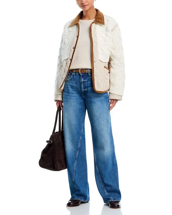 Rag & Bone Ivy Mixed Media Jacket