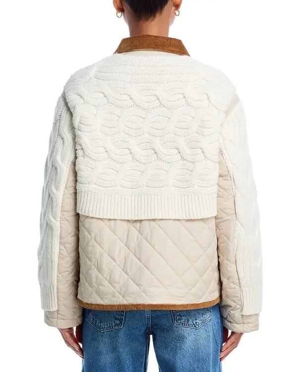 Rag & Bone Ivy Mixed Media Jacket