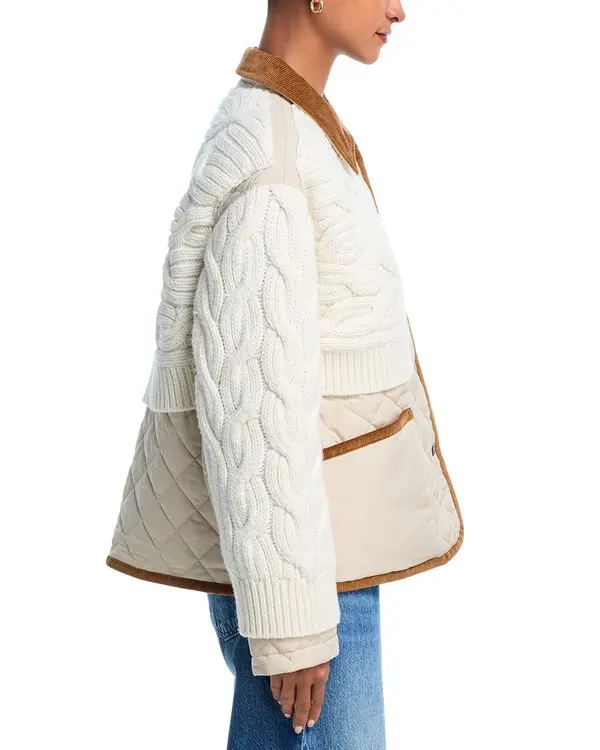Rag & Bone Ivy Mixed Media Jacket