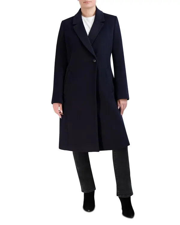 Cole Haan Single Breasted Asymmetric Coat