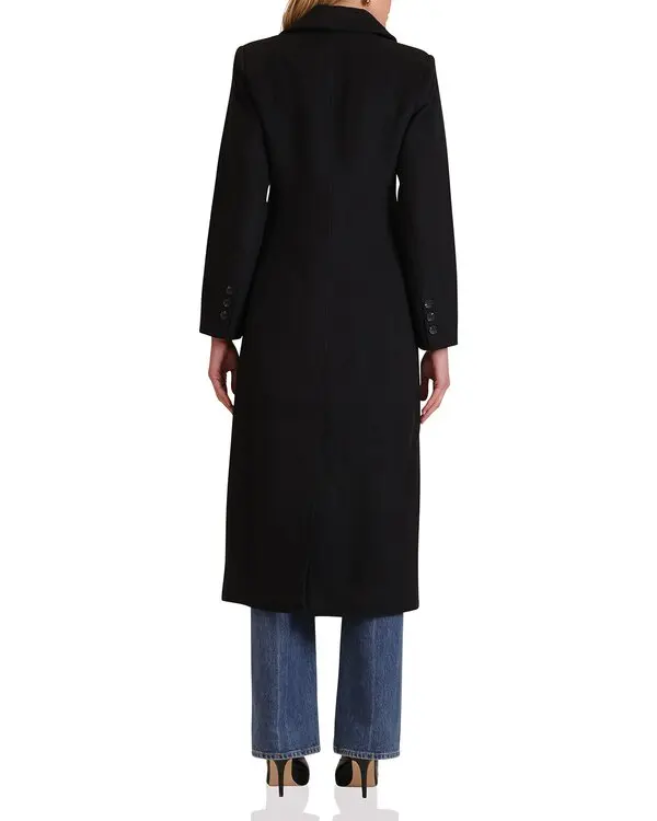 Avec Les Filles Cutaway Maxi Coat - Black