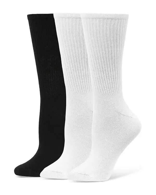 Hue Must Have Crew Socks Pack - White/black