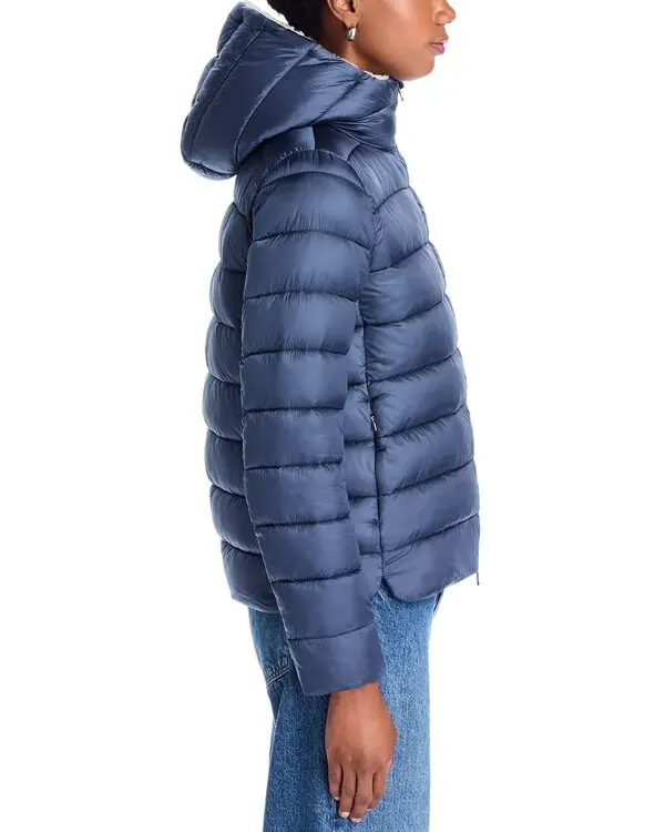 SAVE THE DUCK Faux Shearling Hooded Puffer Jacket