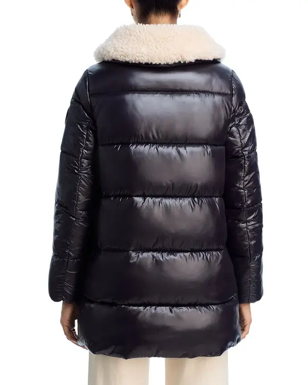 SAVE THE DUCK Bonita Faux Shearling Puffer Jacket