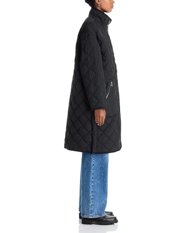 Bernardo Quilted Woven Coat