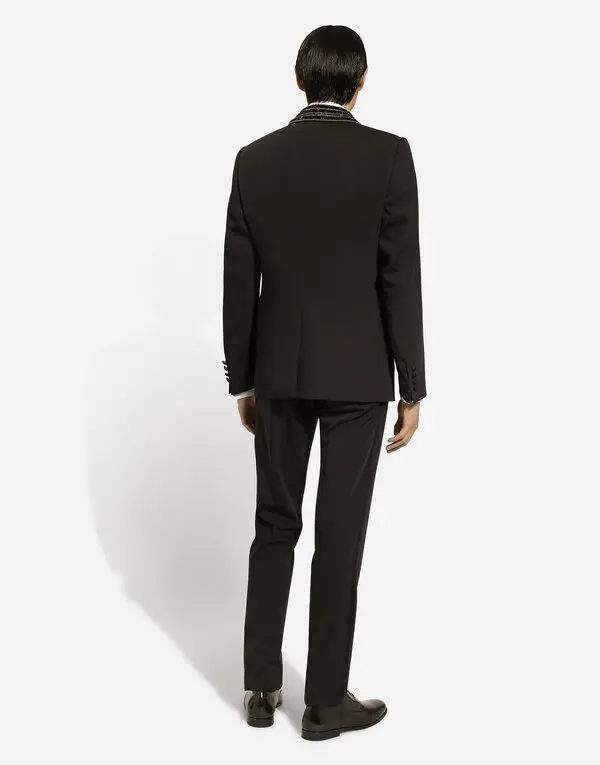 Dolce & Gabbana Single-breasted Jacket With Embroidered Shawl Collar