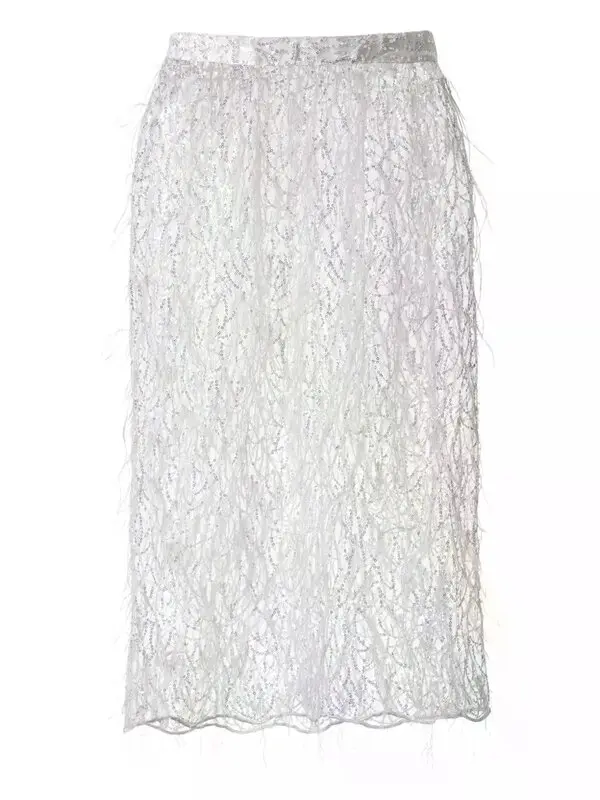 ALMAZ Sequin-embellished Midi Skirt