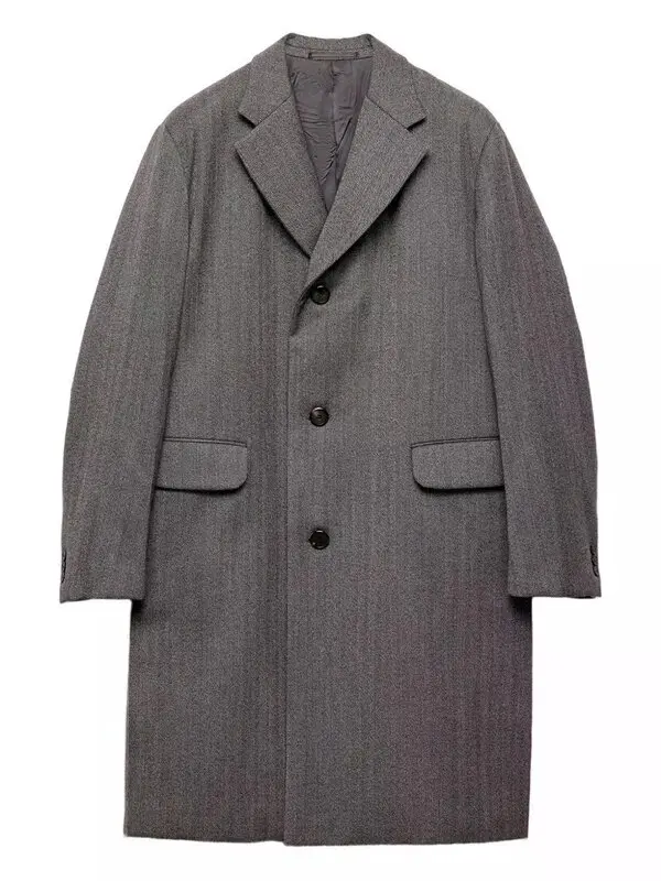 Prada Notched-lapel Wool Coat