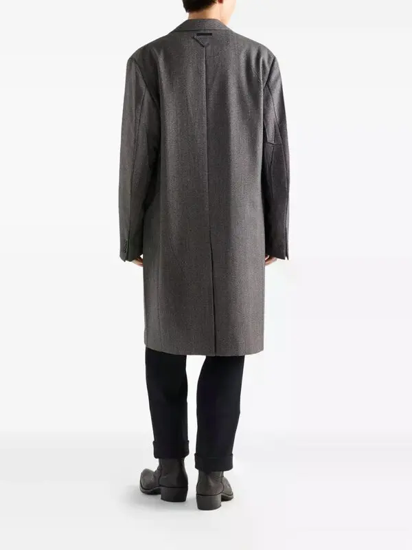 Prada Notched-lapel Wool Coat