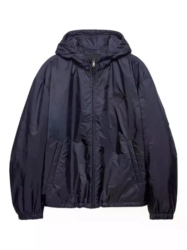 Prada Triangle-logo Hooded Jacket
