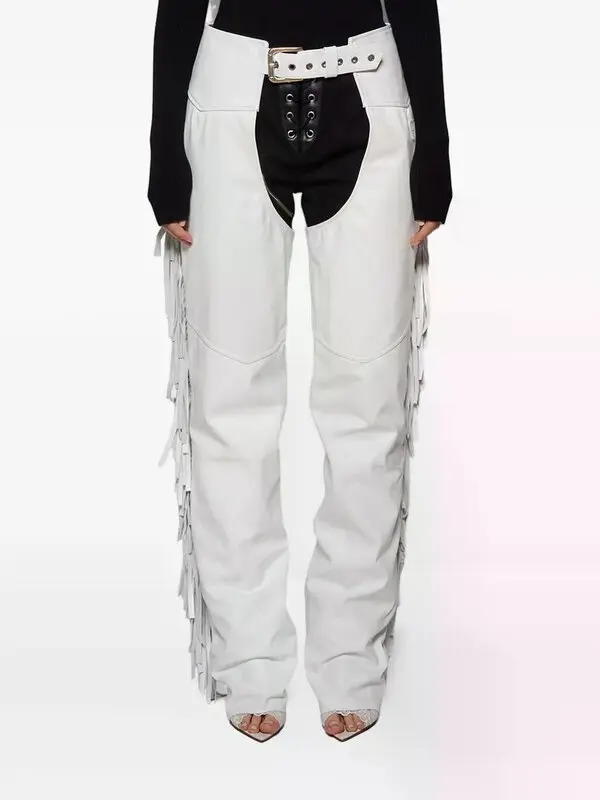 ANGELICA MONTINI Fringe Leather Chaps