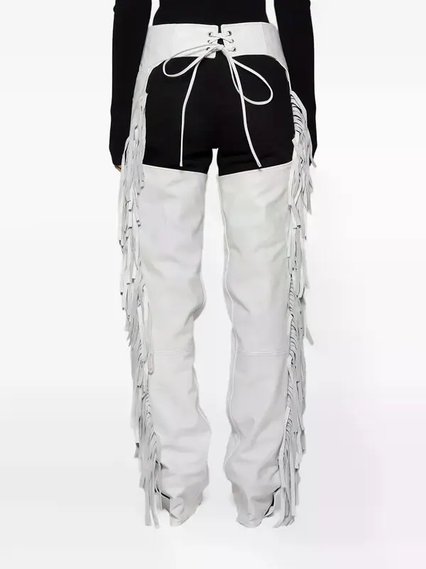 ANGELICA MONTINI Fringe Leather Chaps