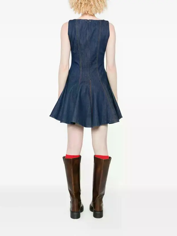 Maje Sleeveless Denim Mini Dress
