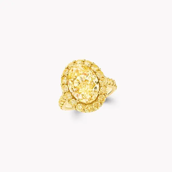 Graff Icon Oval Cut Diamond Engagement Ring - Yellow Gold