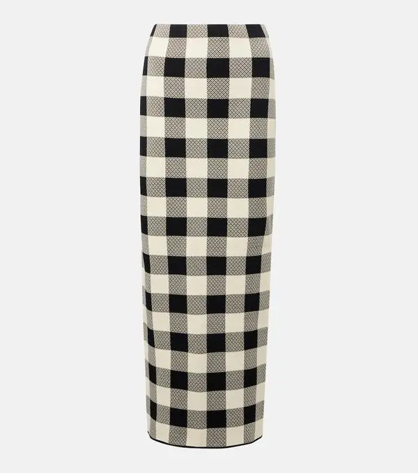 Posse Pippa Checked Maxi Skirt - Multicoloured