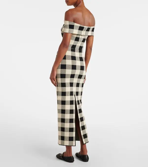 Posse Pippa Checked Maxi Skirt