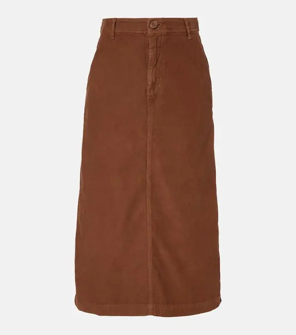 Velvet By Graham & Spencer Fia Cotton Midi Skirt