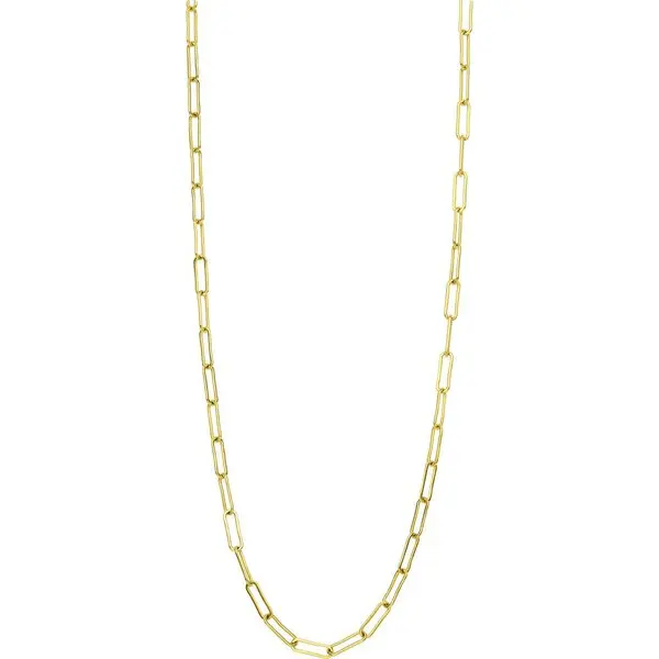 Lagos Anthem Paper Clip Chain Necklace - Gold
