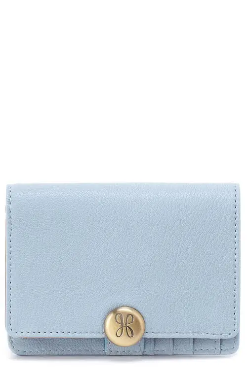 Hobo Small Hutton Leather Bifold Wallet - Dusted Sky