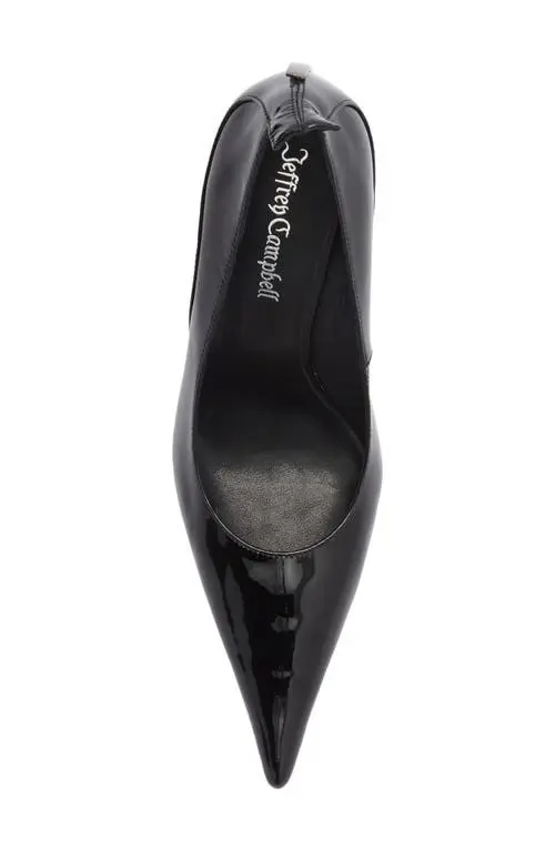 Jeffrey Campbell Pointed-toe Pump - Black Patent