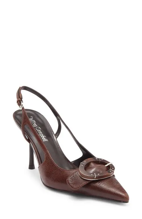 Jeffrey Campbell Hannigan Pointed Toe Slingback Pumps